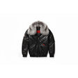 Original Goose Country Men's V-BOMBER FOX FUR leather Jacket